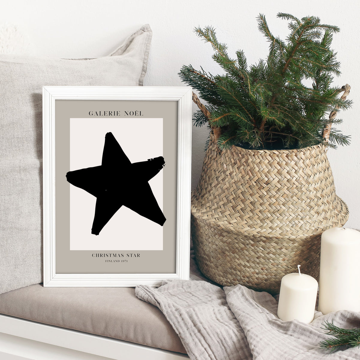 Christmas Star Poster | Decorative Festive Wall Art – Slay My Print