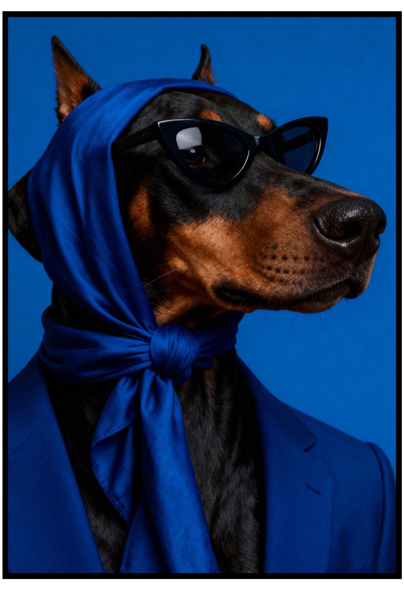 Dogue No.2 Poster | Fashion Photography of a Doberman Pinscher