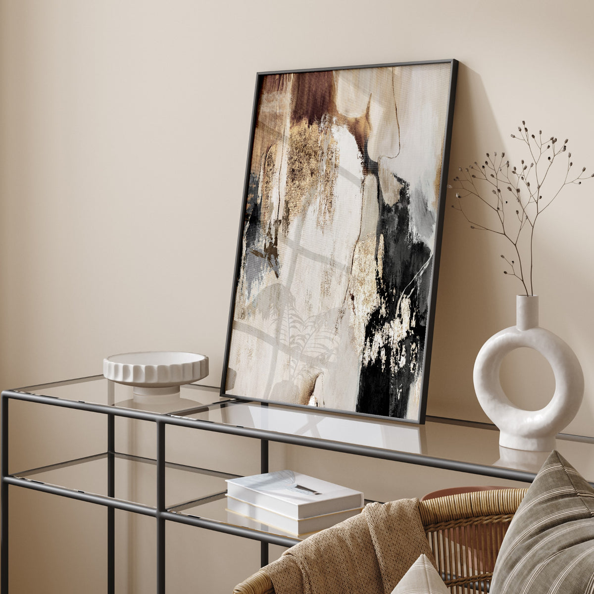 Bellissimo No.1 Poster | Stylish Abstract Neutral Art – Slay My Print
