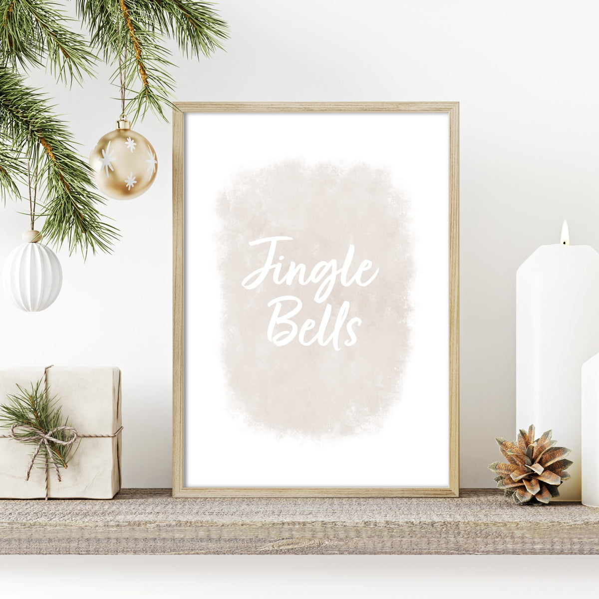 Jingle Bells Poster | Stylish Festive Wall Art – Slay My Print