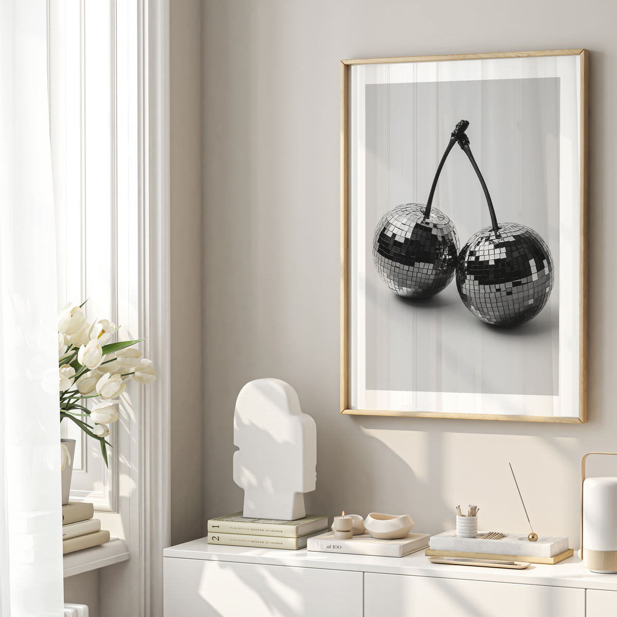 Disco Cherries Poster | Photo Print of Cherries as Disco Balls – Slay ...