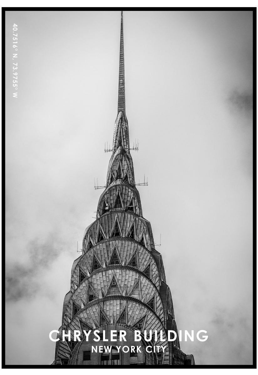 Iconic Chrysler Building Poster | Photography Print Of New York City ...
