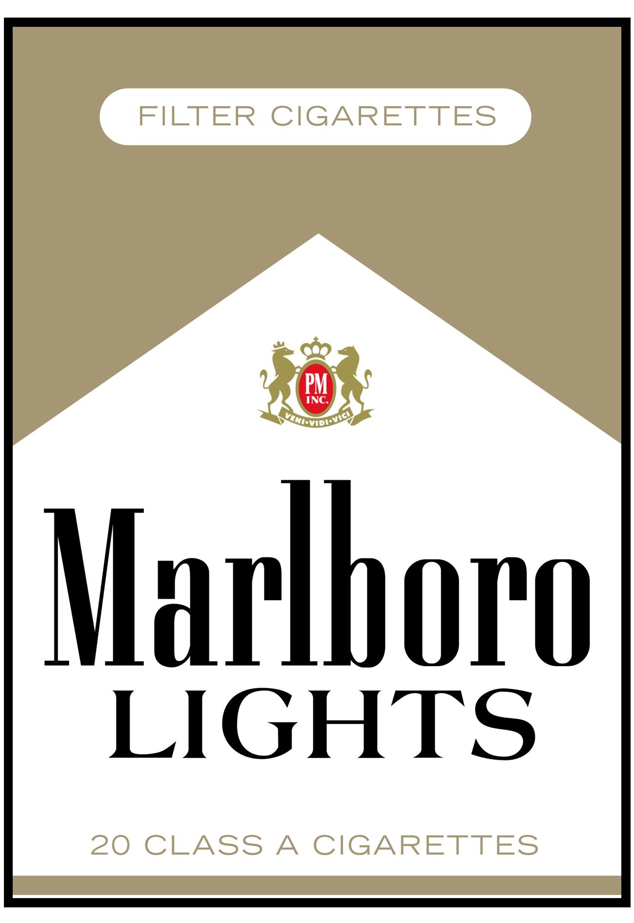 Iconic Light Cigarettes Poster | Striking Retro Wall Art