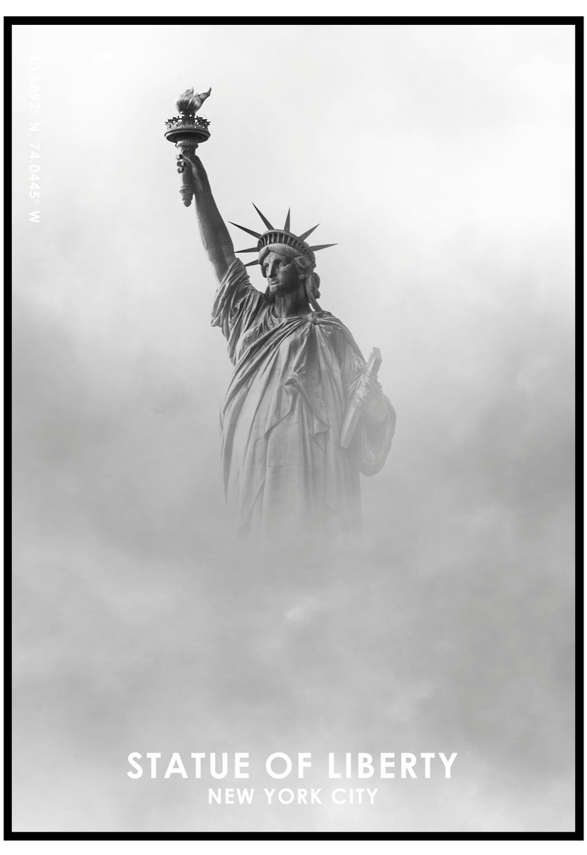 Iconic Statue of Liberty Poster | Photography Print Of New York City ...