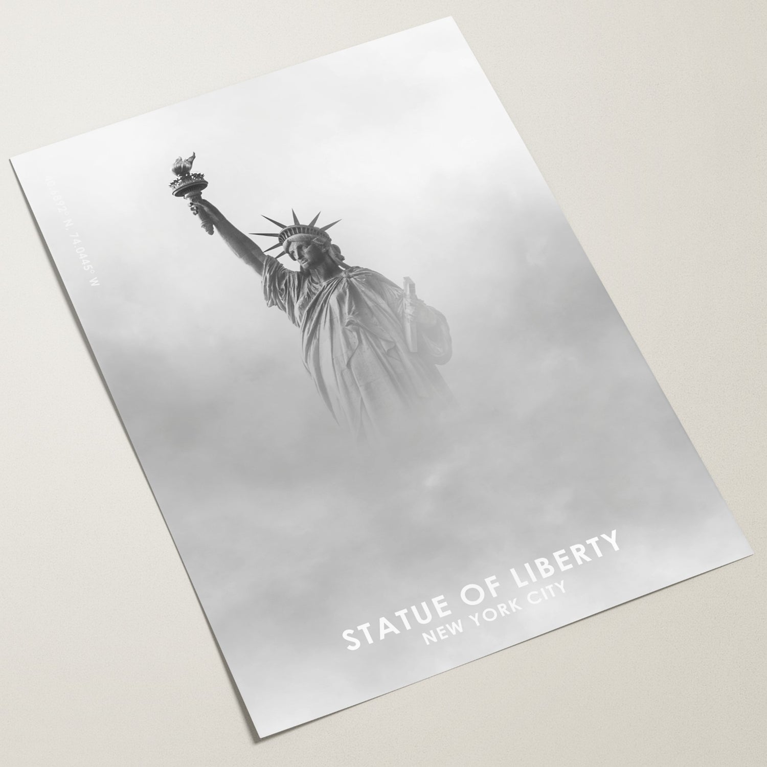 Iconic Statue of Liberty Poster | Photography Print Of New York City