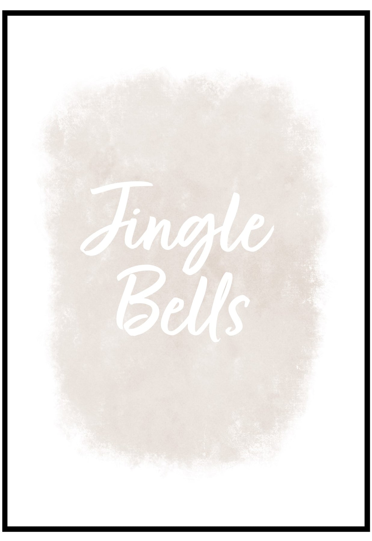 Jingle Bells Poster | Stylish Festive Wall Art – Slay My Print