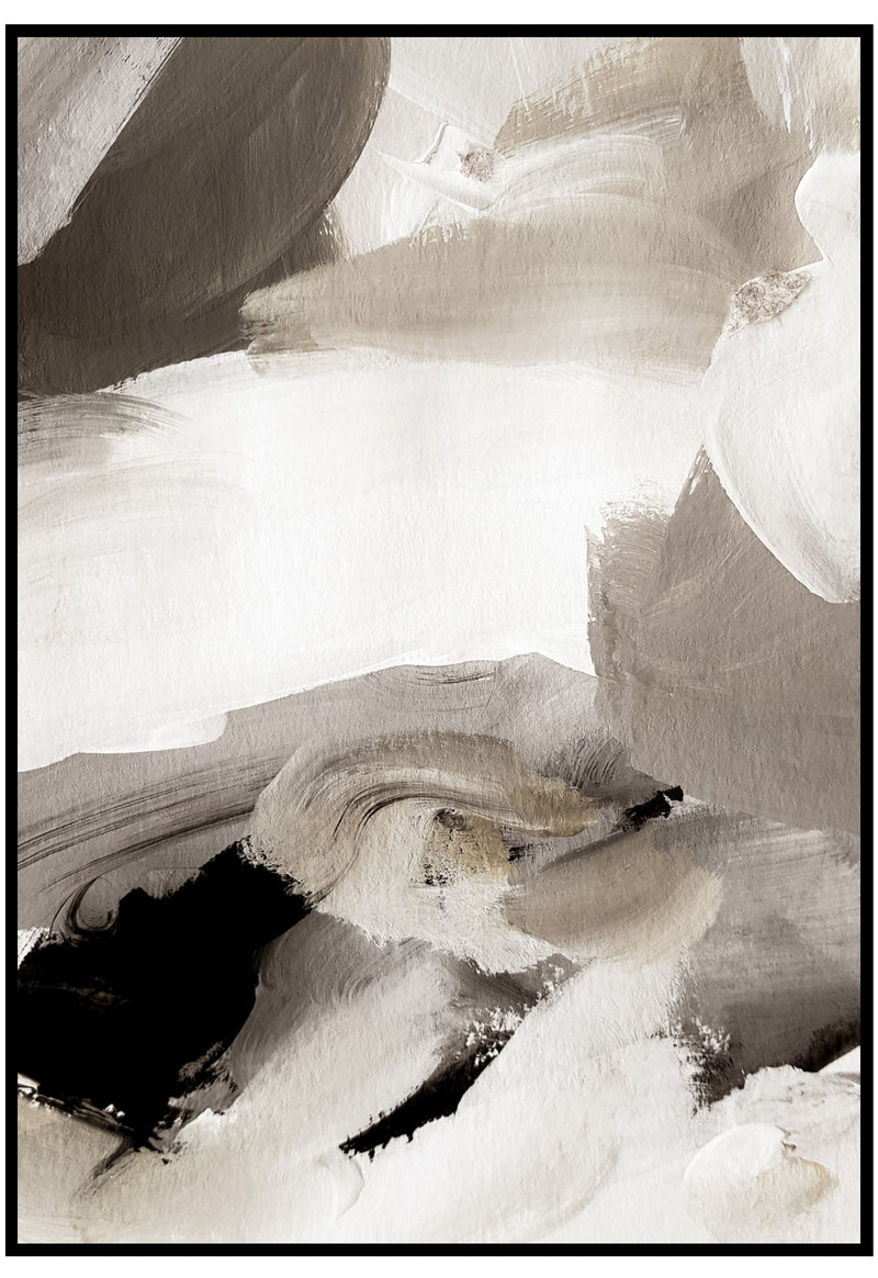 Acrilico No.3 Poster | Stylish Abstract Neutral Art – Slay My Print