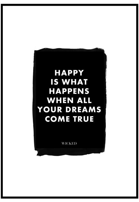 When All Your Dreams Come True Poster | Wicked Musical Inspired Art