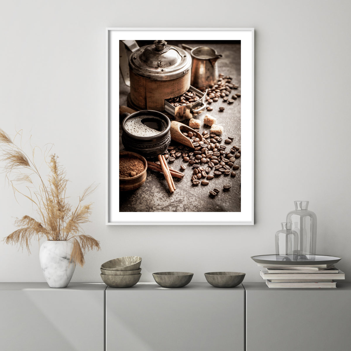 Coffee Grinder Poster | Vintage Coffee Themed Photography Wall Art ...