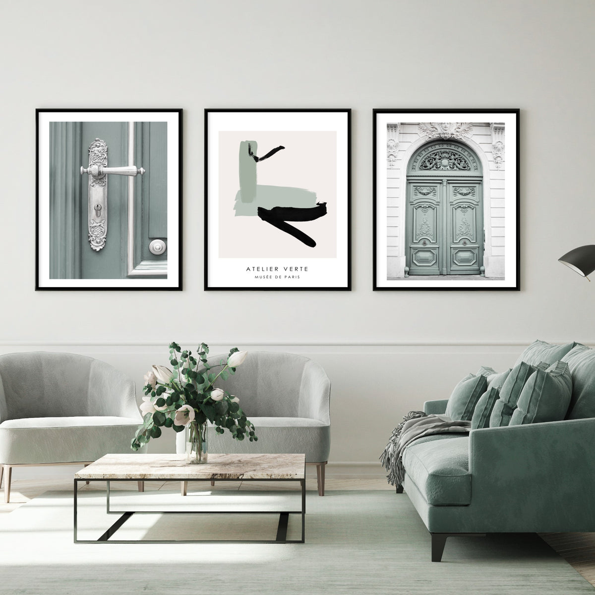 Green Door Poster | Classic Architecture Wall Art For Your Home – Slay ...
