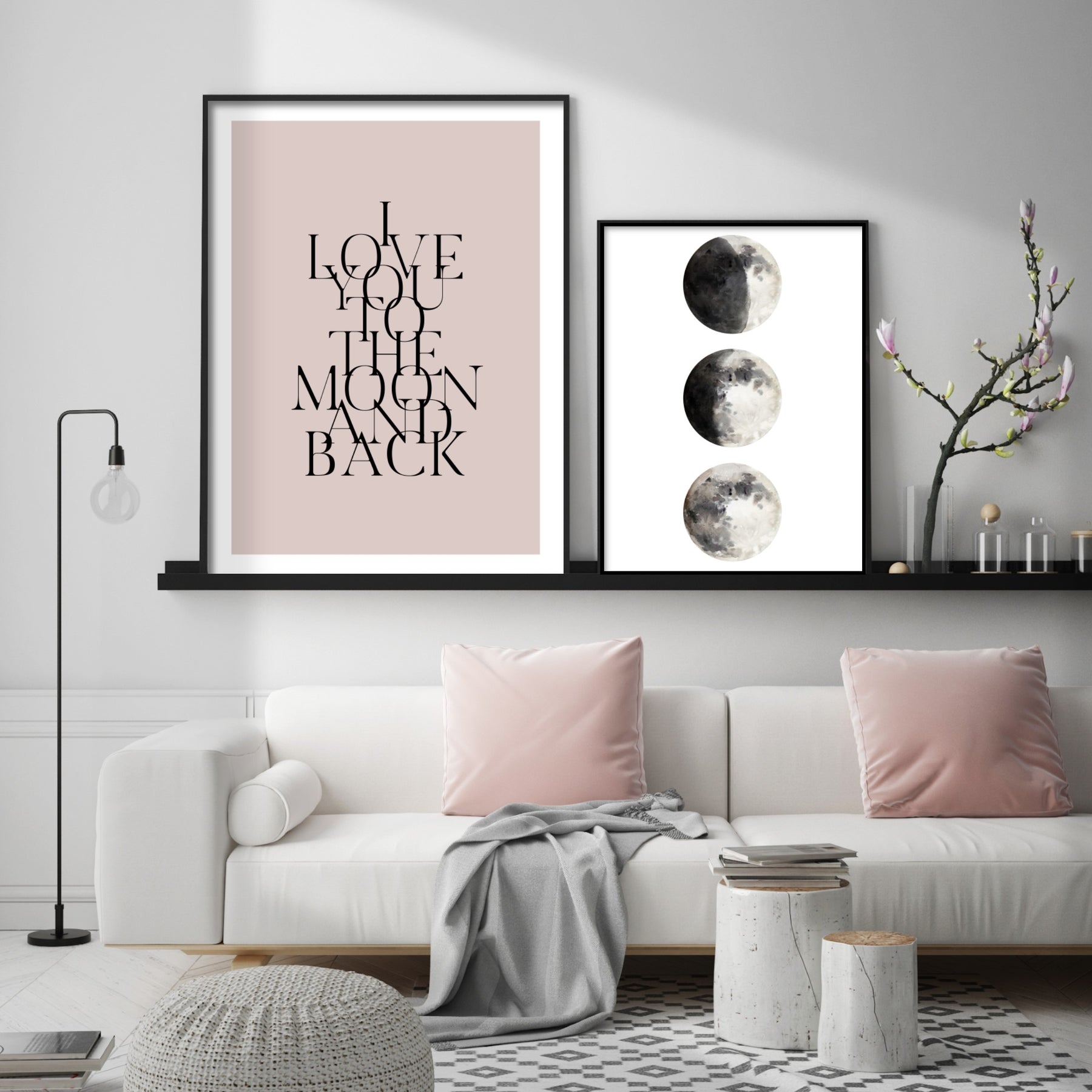 Phases Poster | Illustrated Wall Art Of Moon Phases – Slay My Print
