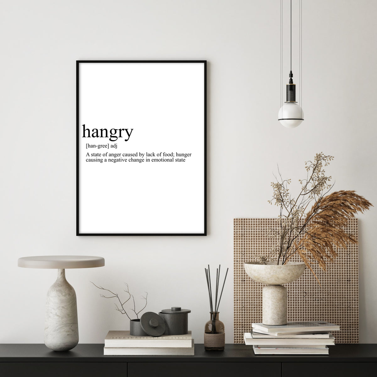 Hangry Poster - Slay My Print - Kitchen Wall Art