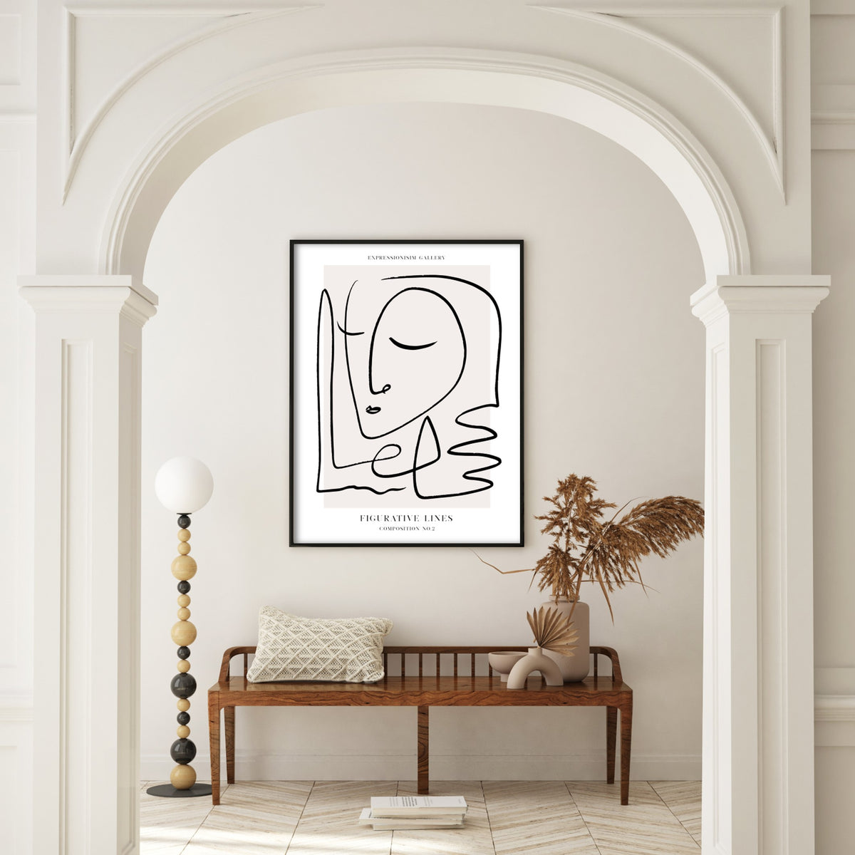 Figurative Lines No.2 Poster | Line Drawing Abstract Print – Slay My Print