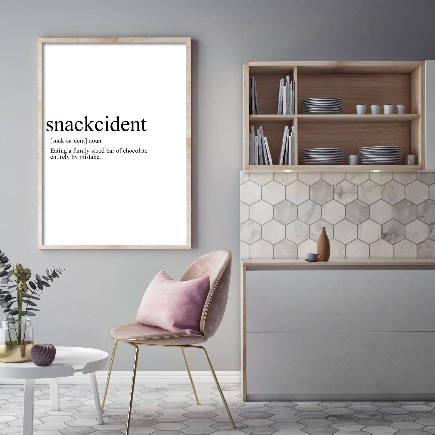 Snackcident Poster - Slay My Print - Kitchen Wall Art