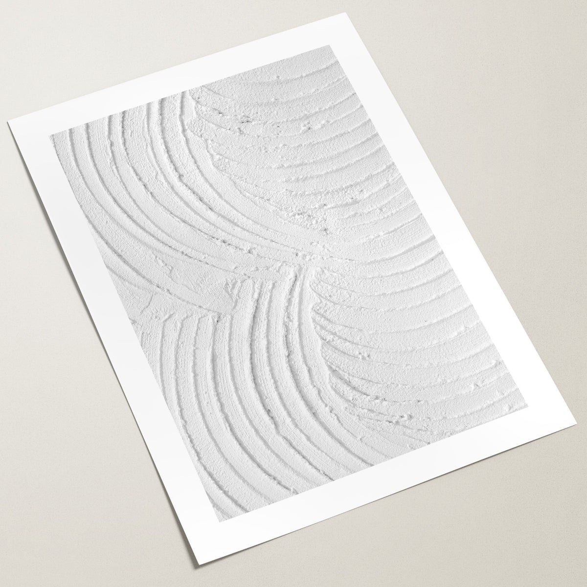 White Plaster No.1 Poster | Luxury Abstract Wall Art – Slay My Print