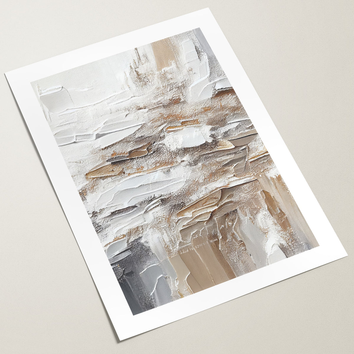 Neutral Grey Oil Paint No.1 Poster | Luxury Neutral Wall Art – Slay My ...