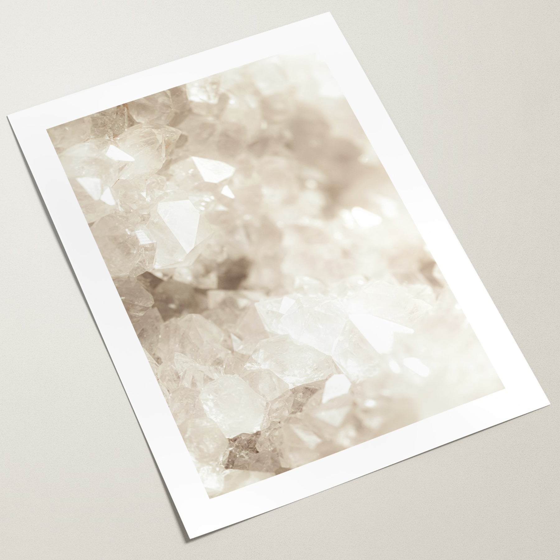 Crystals Poster | Stunning Wall Art of Neutral Crystals – Slay My Print