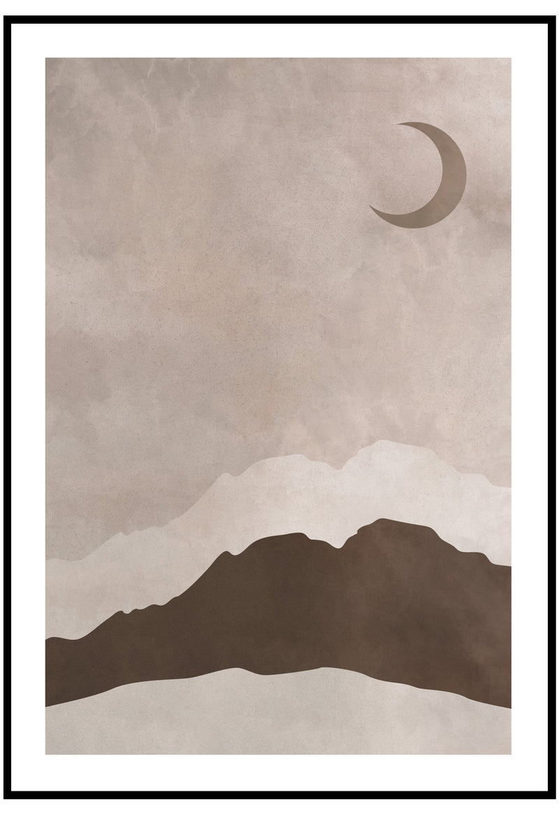 Neutral Boho Desert No.1 Poster | Stylish Neutral Abstract Wall Art ...