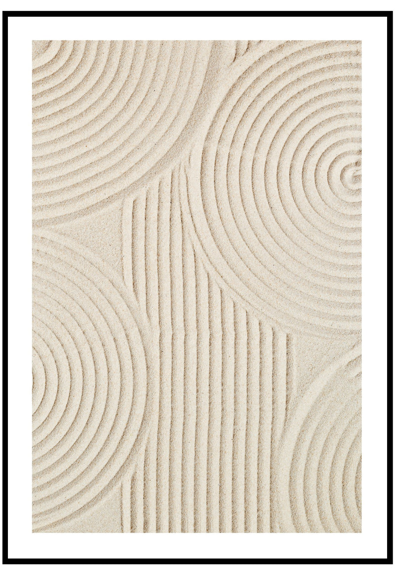 Sand Texture Poster | Stunning Wall Art of Art Deco Sand Pattern – Slay ...