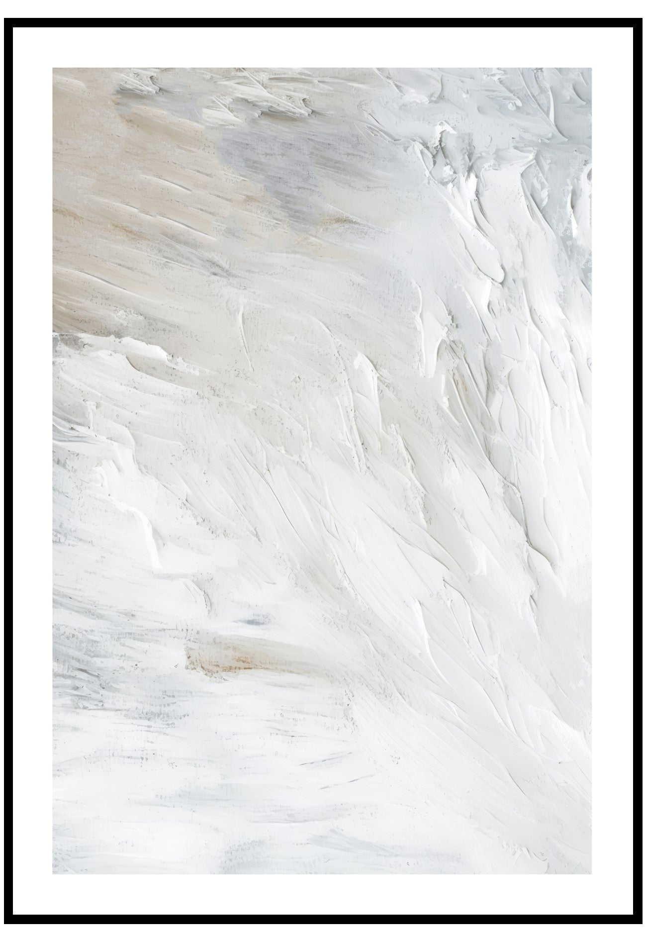 Oil Texture No.2 Poster | Stylish Abstract Beige Wall Art