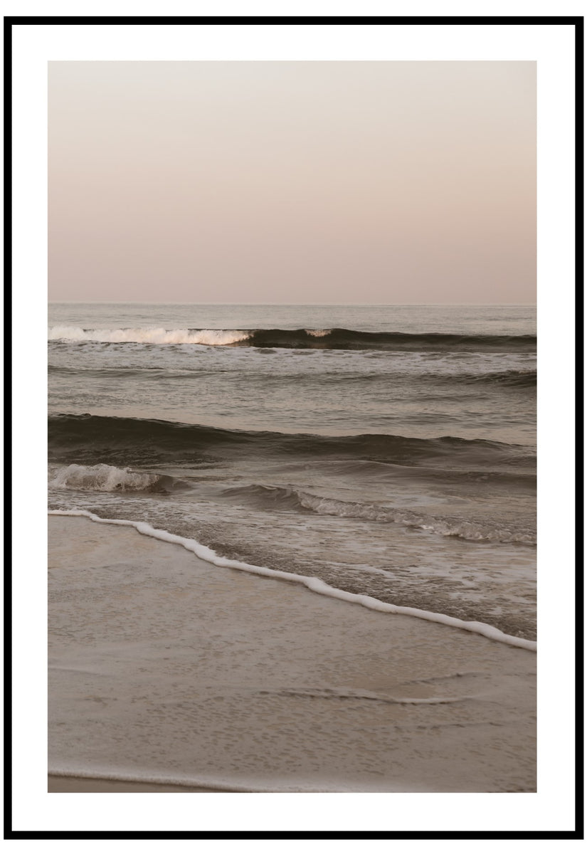 Neutral Beach No.2 Poster | Print of Beige Coloured Waves – Slay My Print