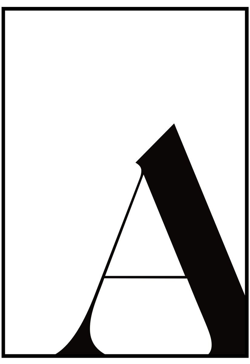 Black Alphabet Poster – Slay My Print