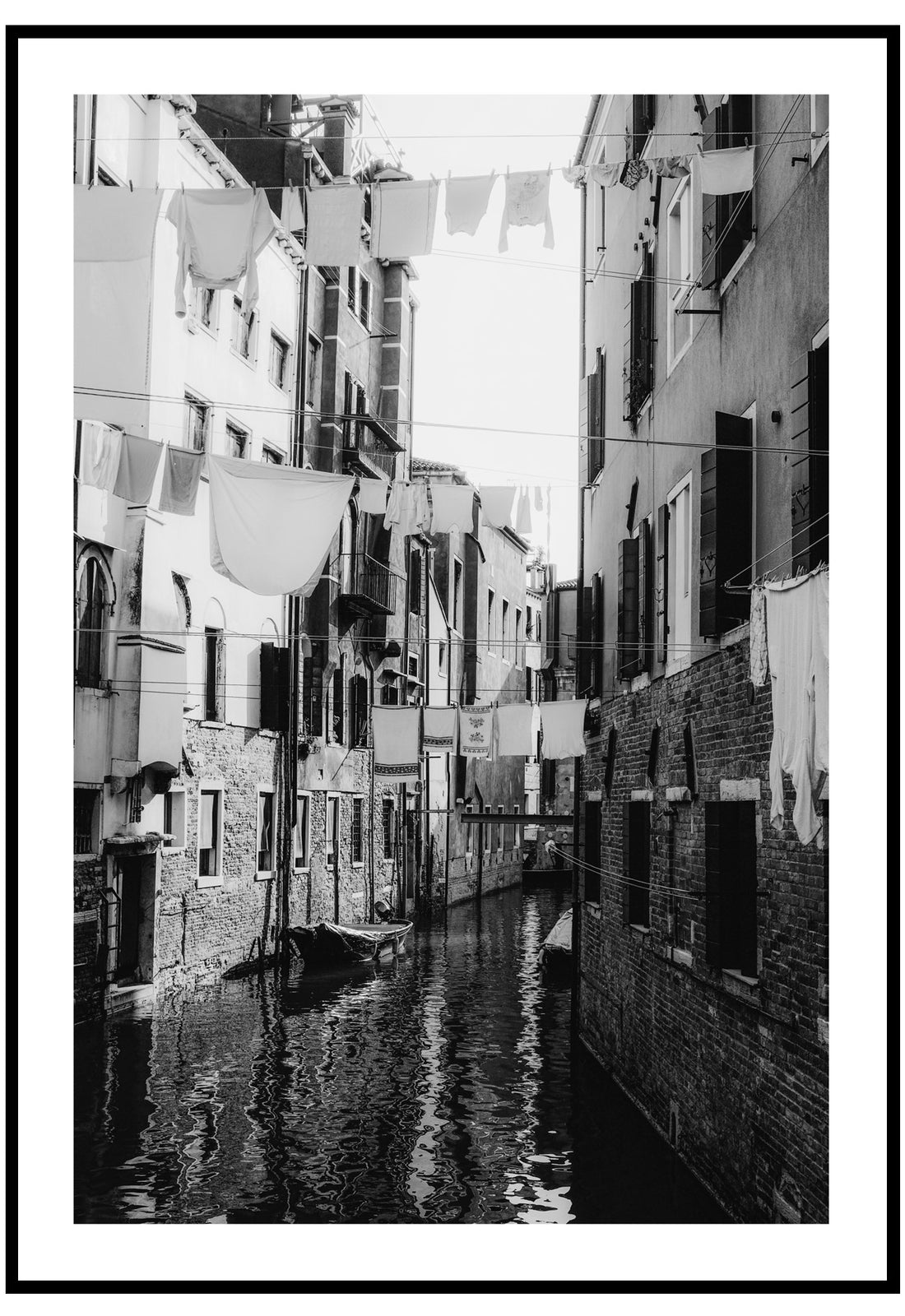 Venice Laundry Poster | Wall Art Of Laundry Hanging In Venice