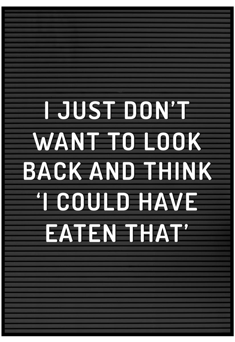 Look Back Poster | Kitchen Typography Wall Art – Slay My Print